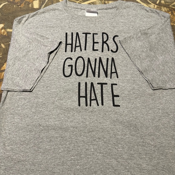 Hanes | Shirts | Rare Custom Made Haters Gonna Hate Ss Gray Shirt ...